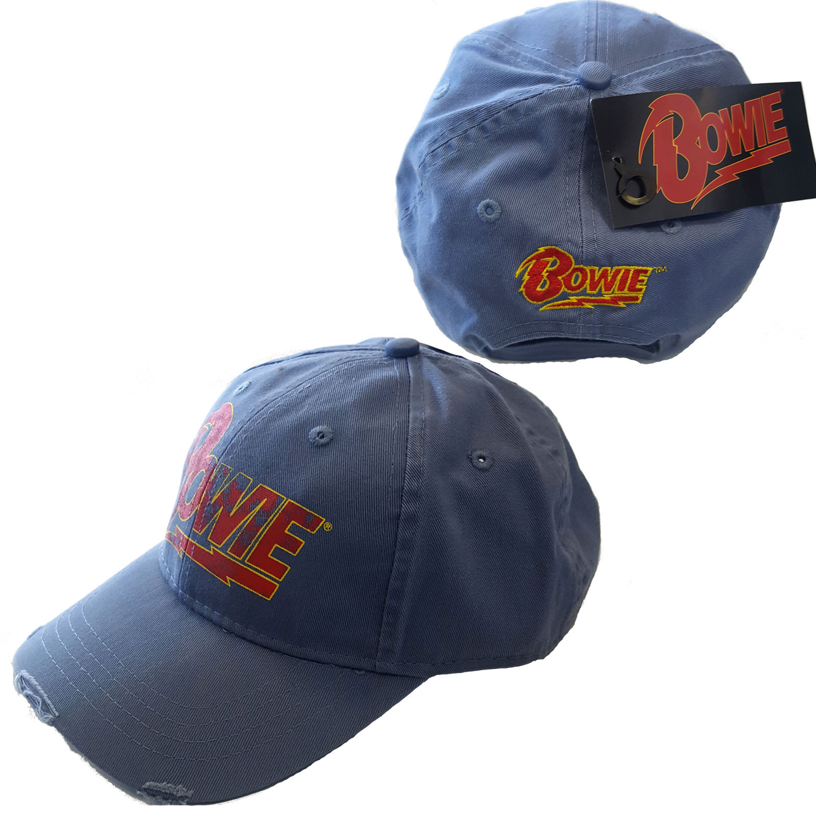David Bowie Baseball Cap: Flash Logo