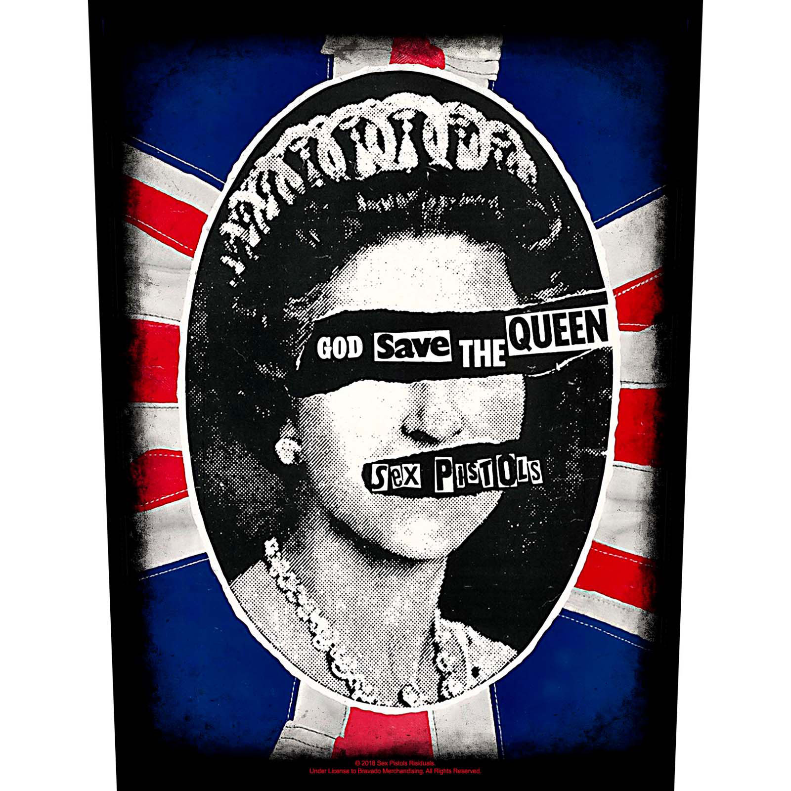 The Sex Pistols Back Patch God Save The Queen
