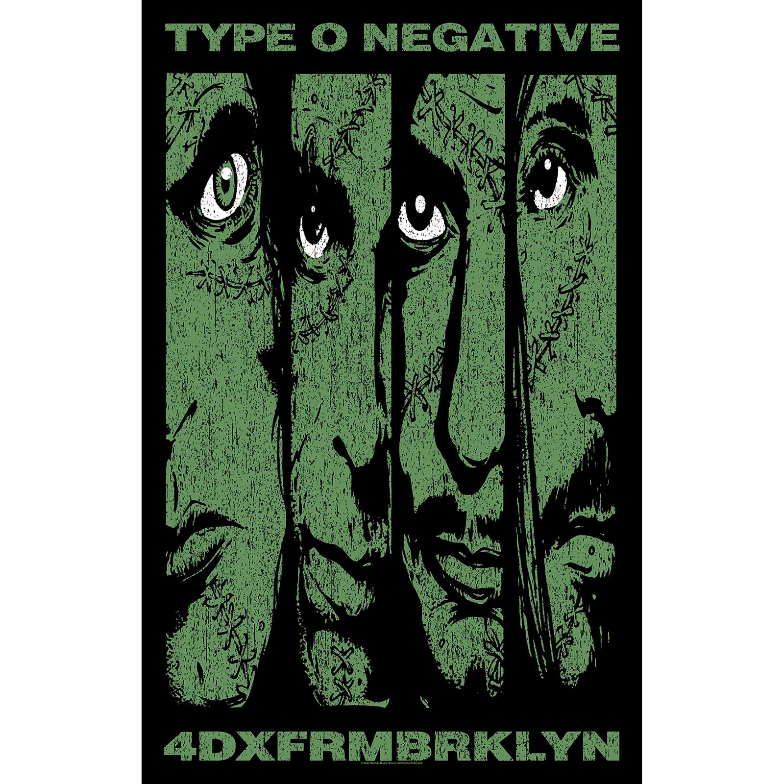 Type O Negative Textile Poster: 4DXFRMBRKLYN